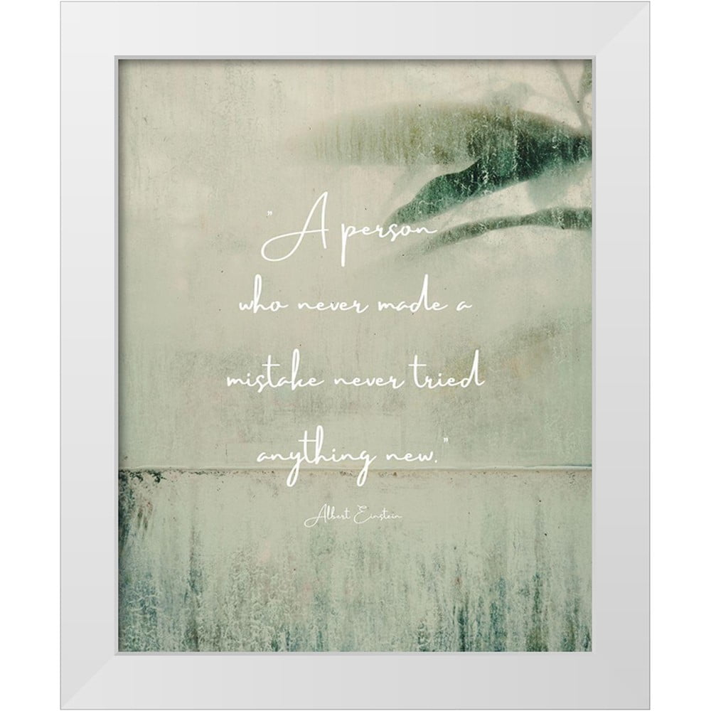 ArtsyQuotes 15x18 White Modern Wood Framed Museum Art Print Titled ...