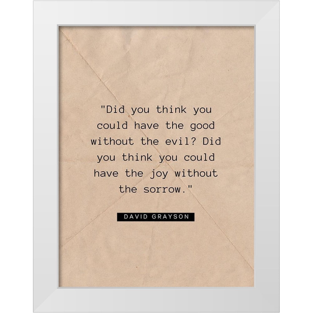 ArtsyQuotes 15x18 White Modern Wood Framed Museum Art Print Titled ...
