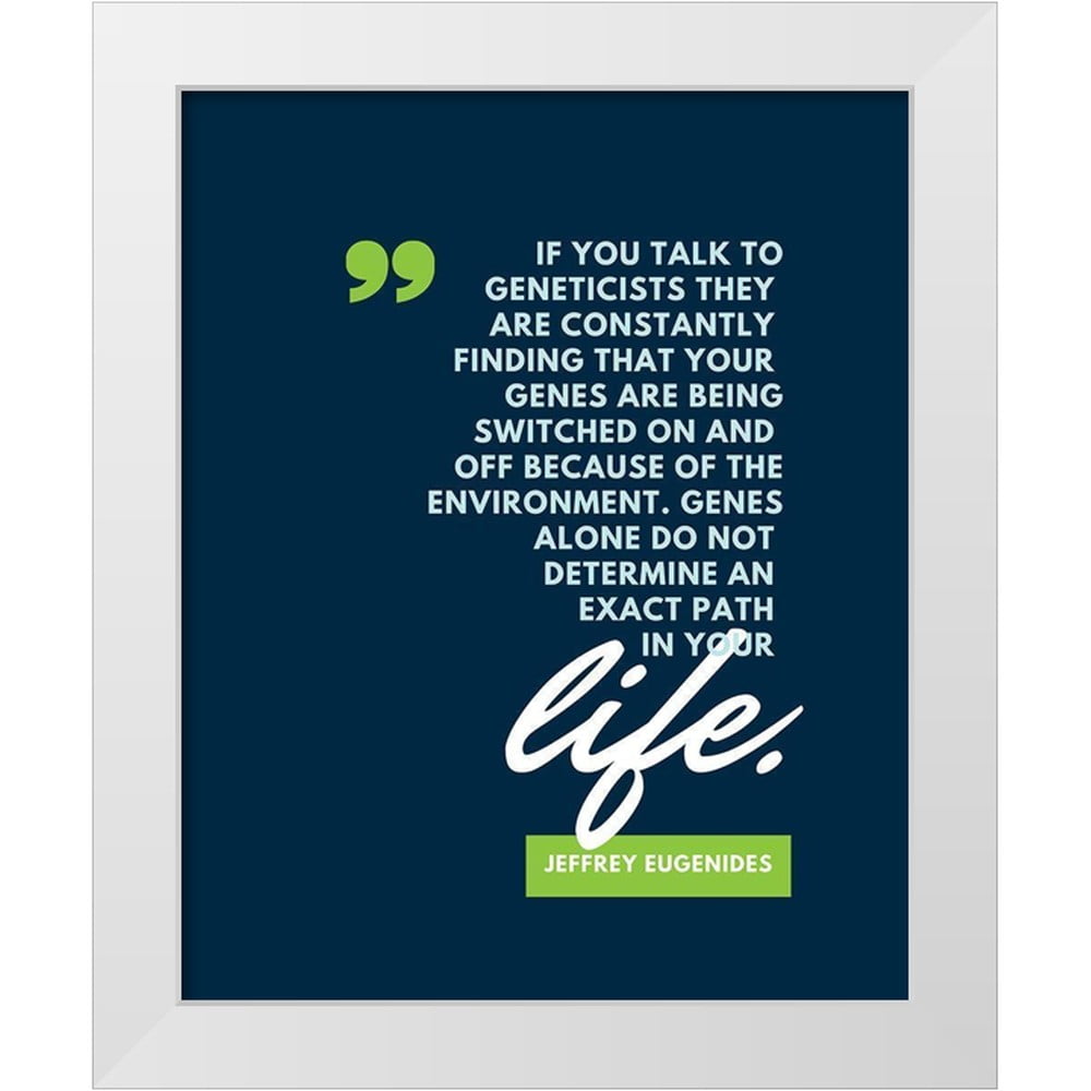 ArtsyQuotes 15x18 White Modern Wood Framed Museum Art Print Titled ...