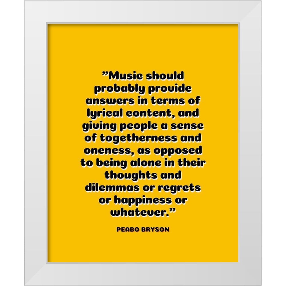 ArtsyQuotes 15x18 White Modern Wood Framed Museum Art Print Titled ...