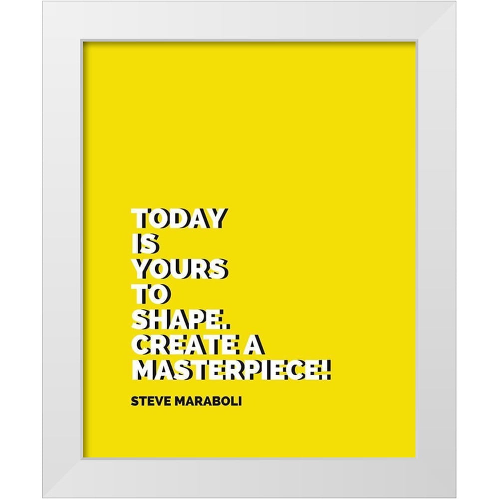 ArtsyQuotes 15x18 White Modern Wood Framed Museum Art Print Titled ...