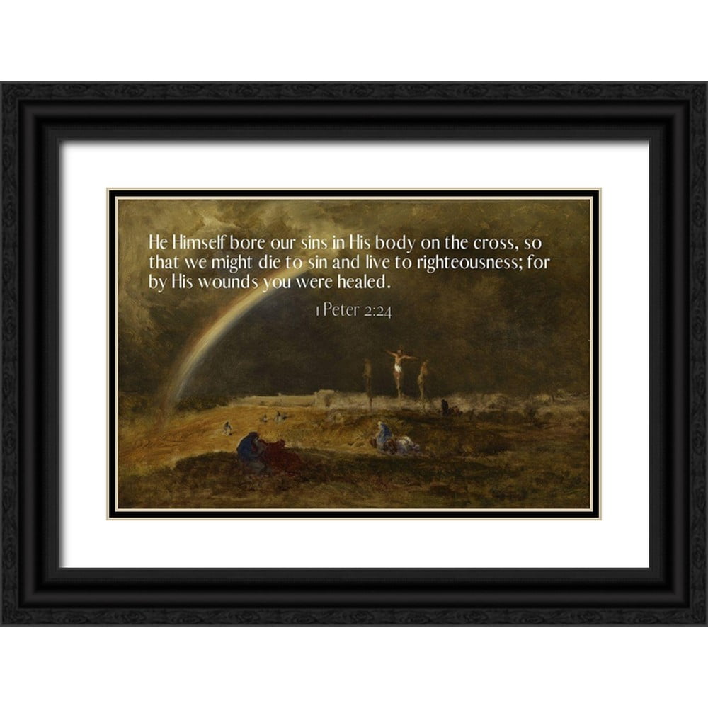 ArtsyQuotes 18x13 Black Ornate Wood Framed with Double Matting Museum ...