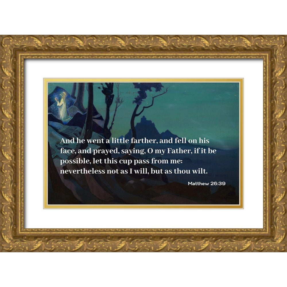 ArtsyQuotes 18x13 Gold Ornate Wood Framed with Double Matting Museum ...