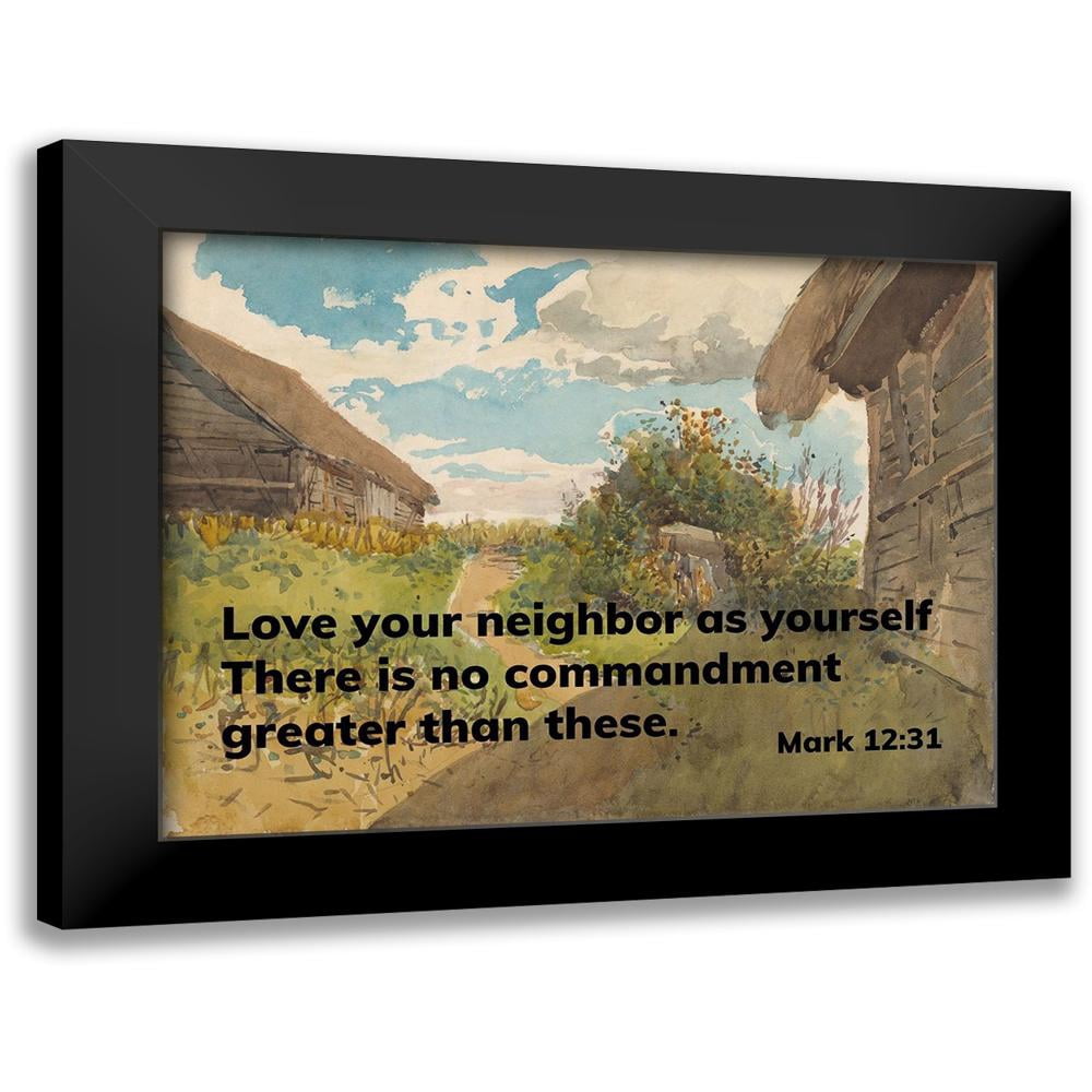ArtsyQuotes 18x14 Black Modern Framed Museum Art Print Titled - Bible ...