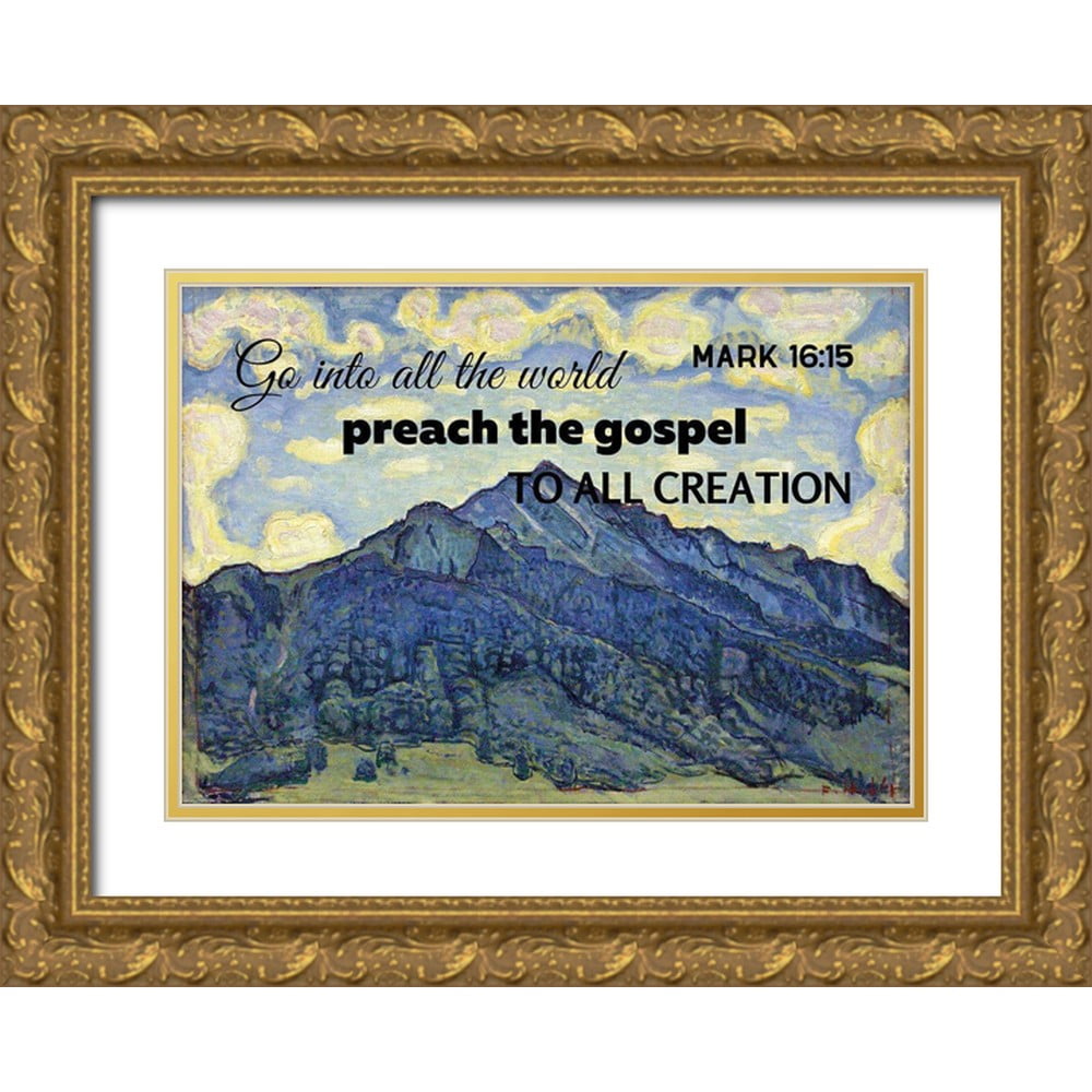 ArtsyQuotes 18x14 Gold Ornate Wood Framed with Double Matting Museum ...