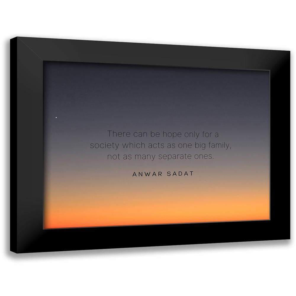 ArtsyQuotes 18x15 Black Modern Framed Museum Art Print Titled - Anwar ...