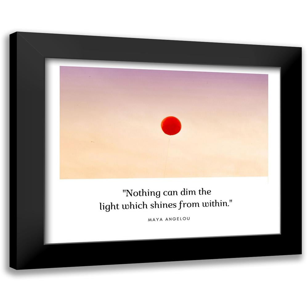 ArtsyQuotes 18x15 Black Modern Framed Museum Art Print Titled - Maya ...
