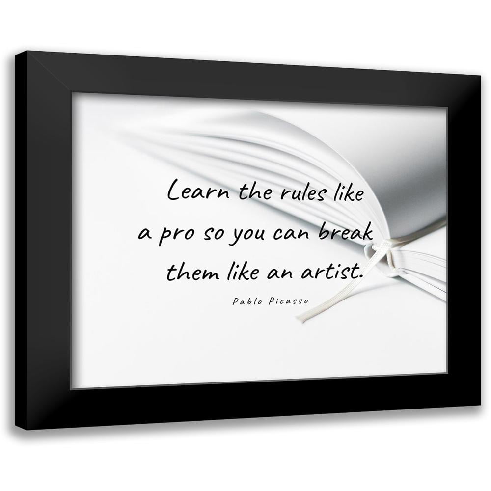 ArtsyQuotes 18x15 Black Modern Framed Museum Art Print Titled - Pablo ...