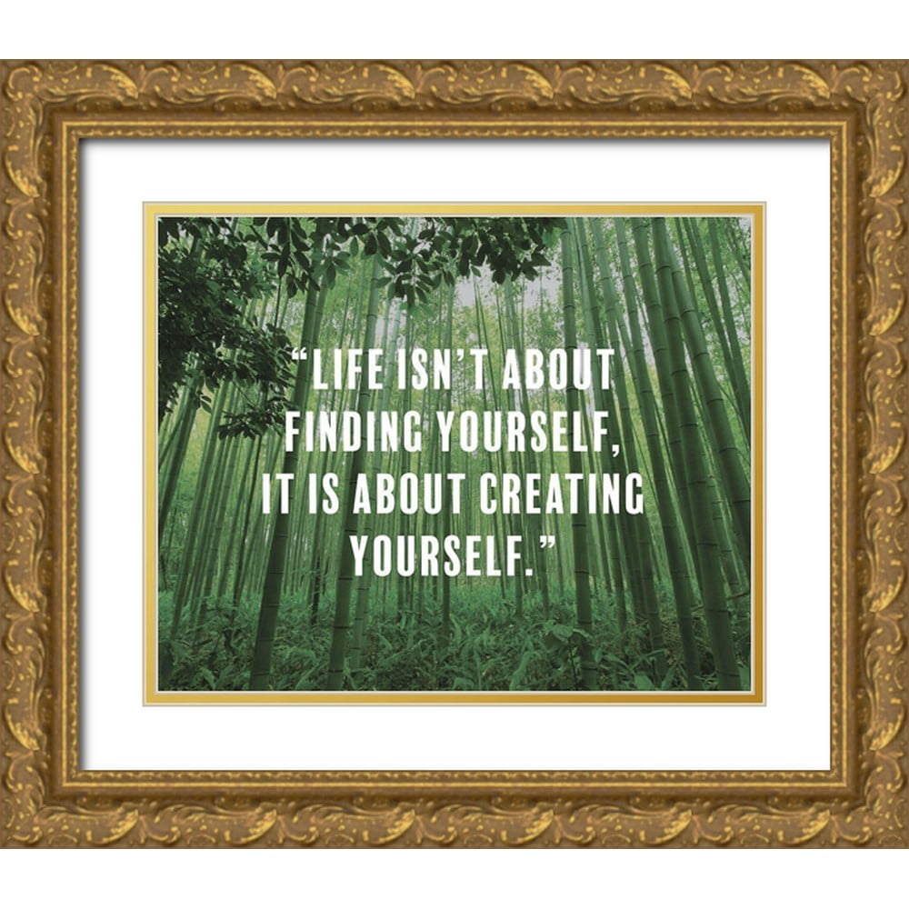 ArtsyQuotes 18x15 Gold Ornate Wood Framed with Double Matting Museum ...