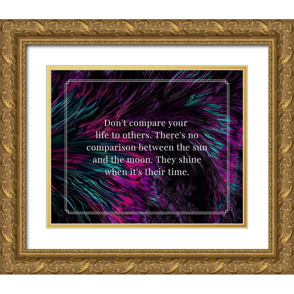 ArtsyQuotes 18x15 Gold Ornate Wood Framed with Double Matting Museum ...