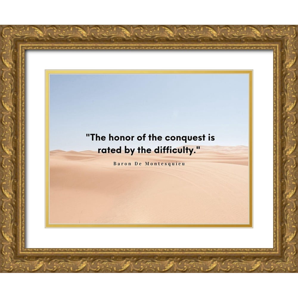 ArtsyQuotes 18x15 Gold Ornate Wood Framed with Double Matting Museum ...