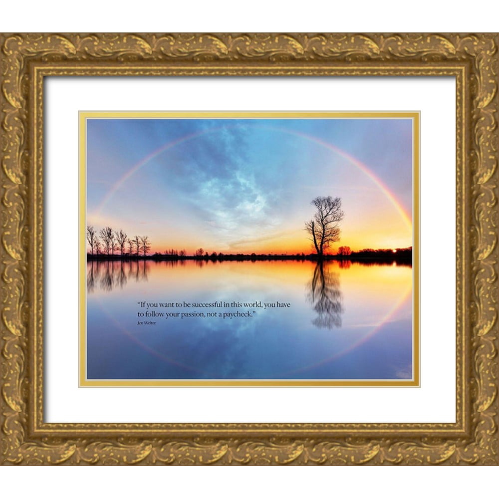 ArtsyQuotes 18x15 Gold Ornate Wood Framed with Double Matting Museum ...