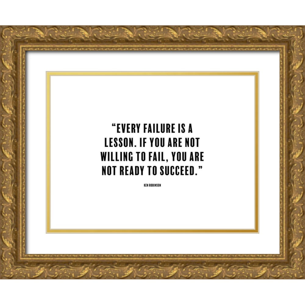 ArtsyQuotes 18x15 Gold Ornate Wood Framed with Double Matting Museum ...