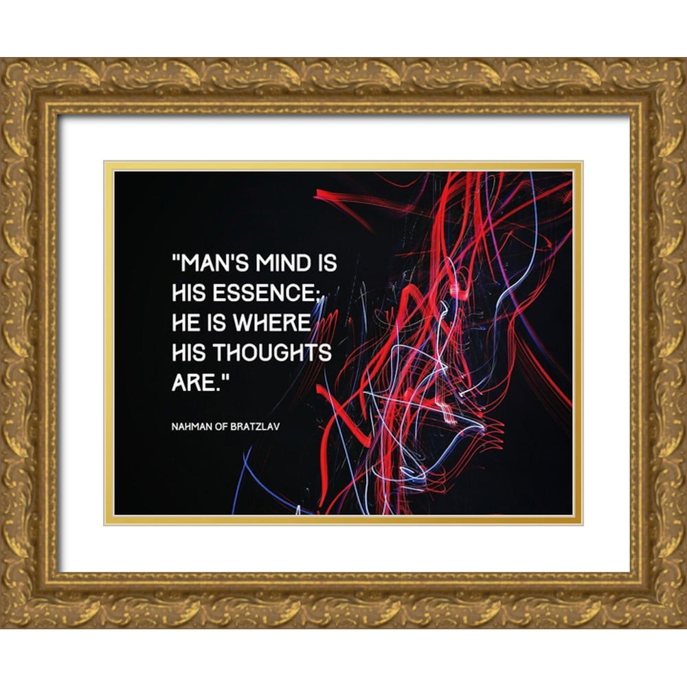 ArtsyQuotes 18x15 Gold Ornate Wood Framed with Double Matting Museum ...