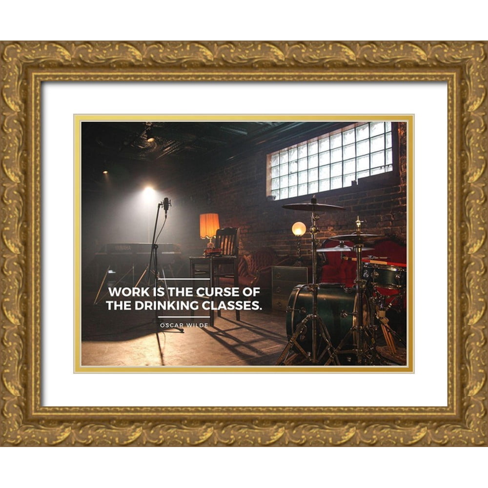ArtsyQuotes 18x15 Gold Ornate Wood Framed with Double Matting Museum ...