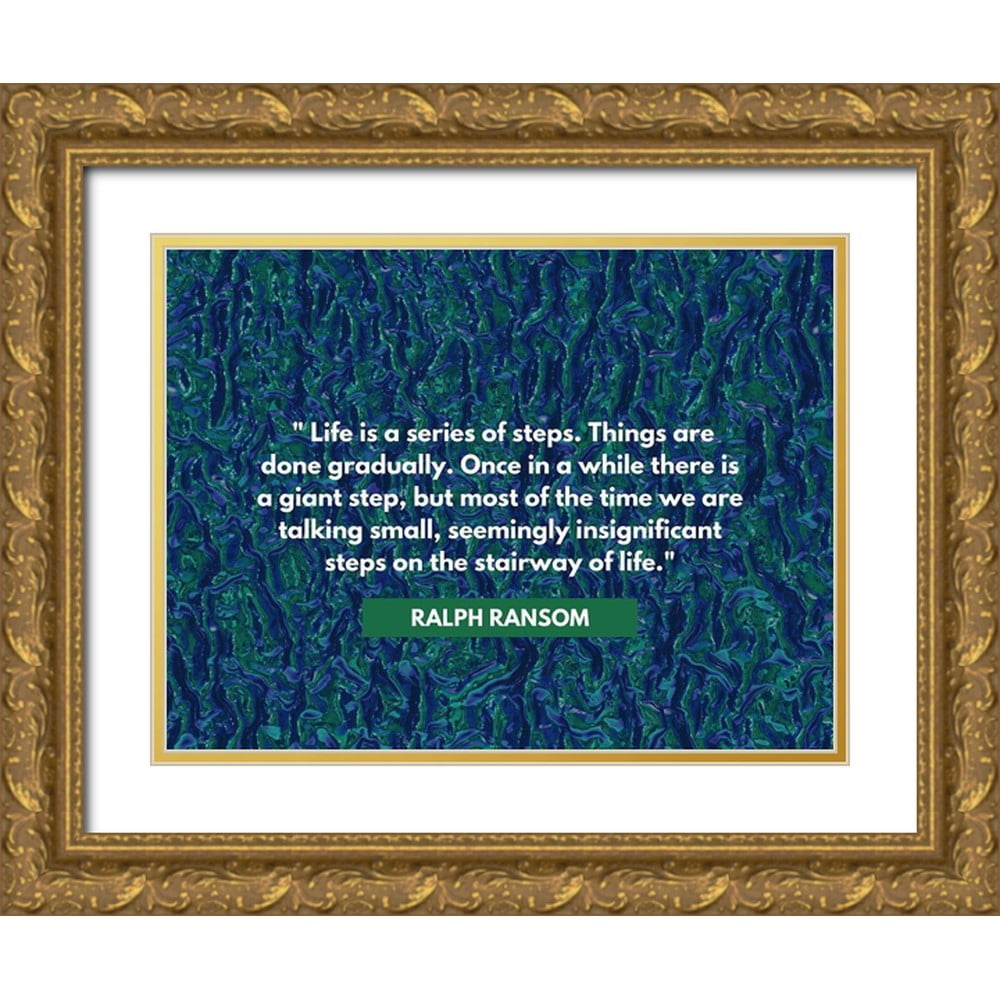 ArtsyQuotes 18x15 Gold Ornate Wood Framed with Double Matting Museum ...