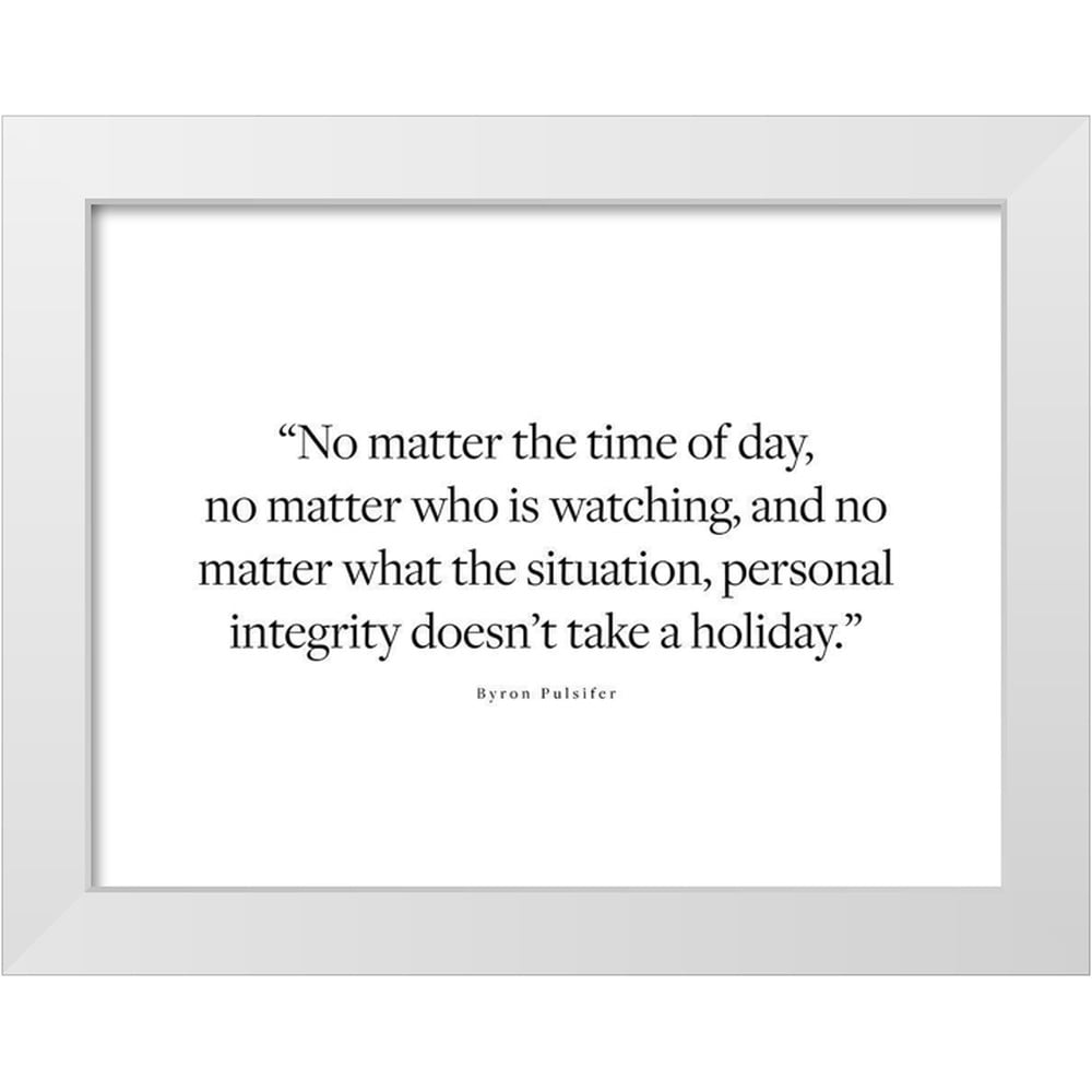 ArtsyQuotes 18x15 White Modern Wood Framed Museum Art Print Titled ...