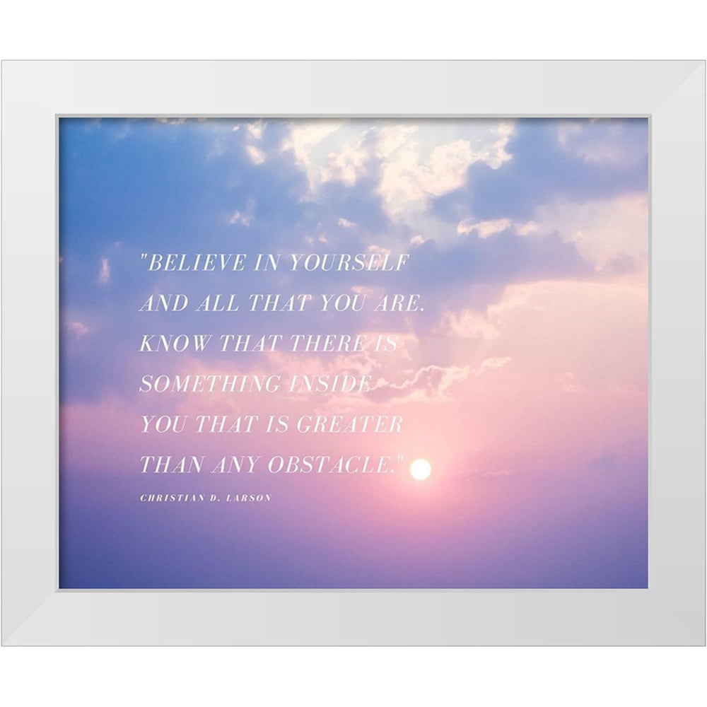 ArtsyQuotes 18x15 White Modern Wood Framed Museum Art Print Titled ...