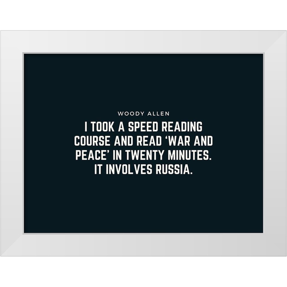 ArtsyQuotes 18x15 White Modern Wood Framed Museum Art Print Titled ...