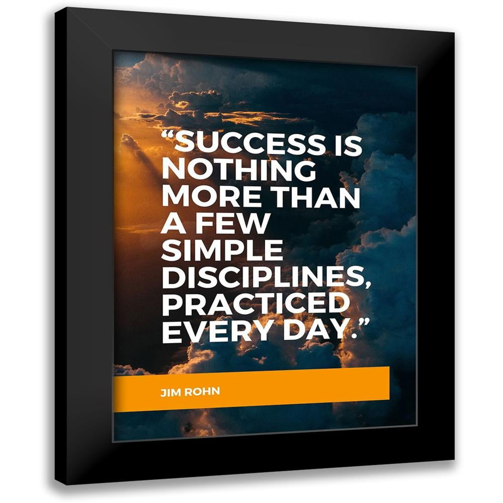 ArtsyQuotes 19x24 Black Modern Framed Museum Art Print Titled - Jim ...