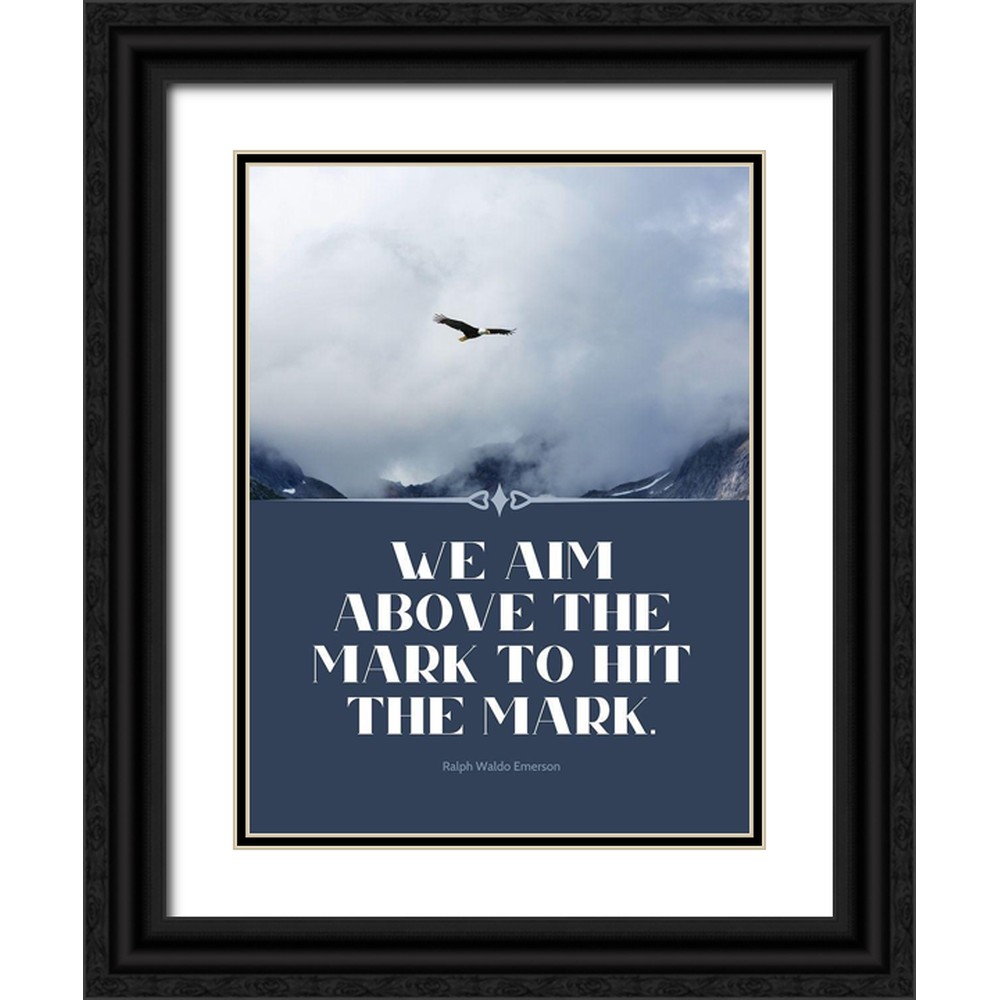 ArtsyQuotes 19x24 Black Ornate Wood Framed with Double Matting Museum ...