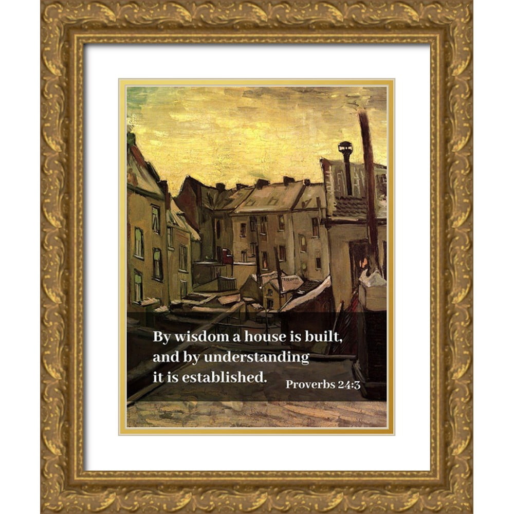 Artsyquotes 19x24 Gold Ornate Wood Framed With Double Matting Museum