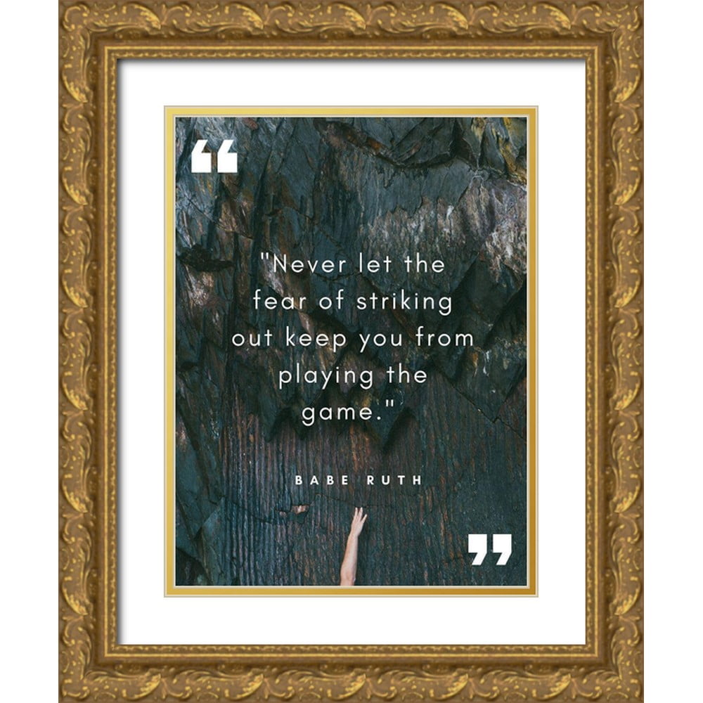 ArtsyQuotes 19x24 Gold Ornate Wood Framed with Double Matting Museum ...