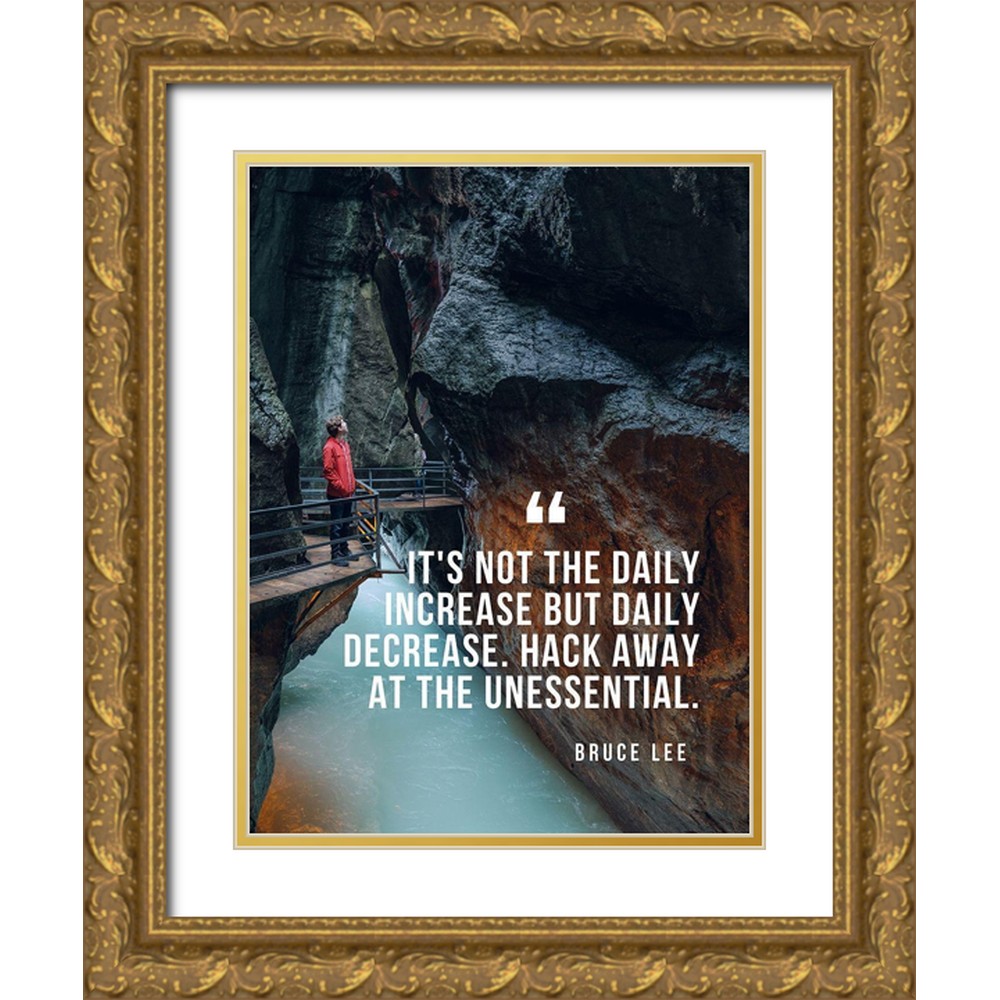 ArtsyQuotes 19x24 Gold Ornate Wood Framed with Double Matting Museum ...