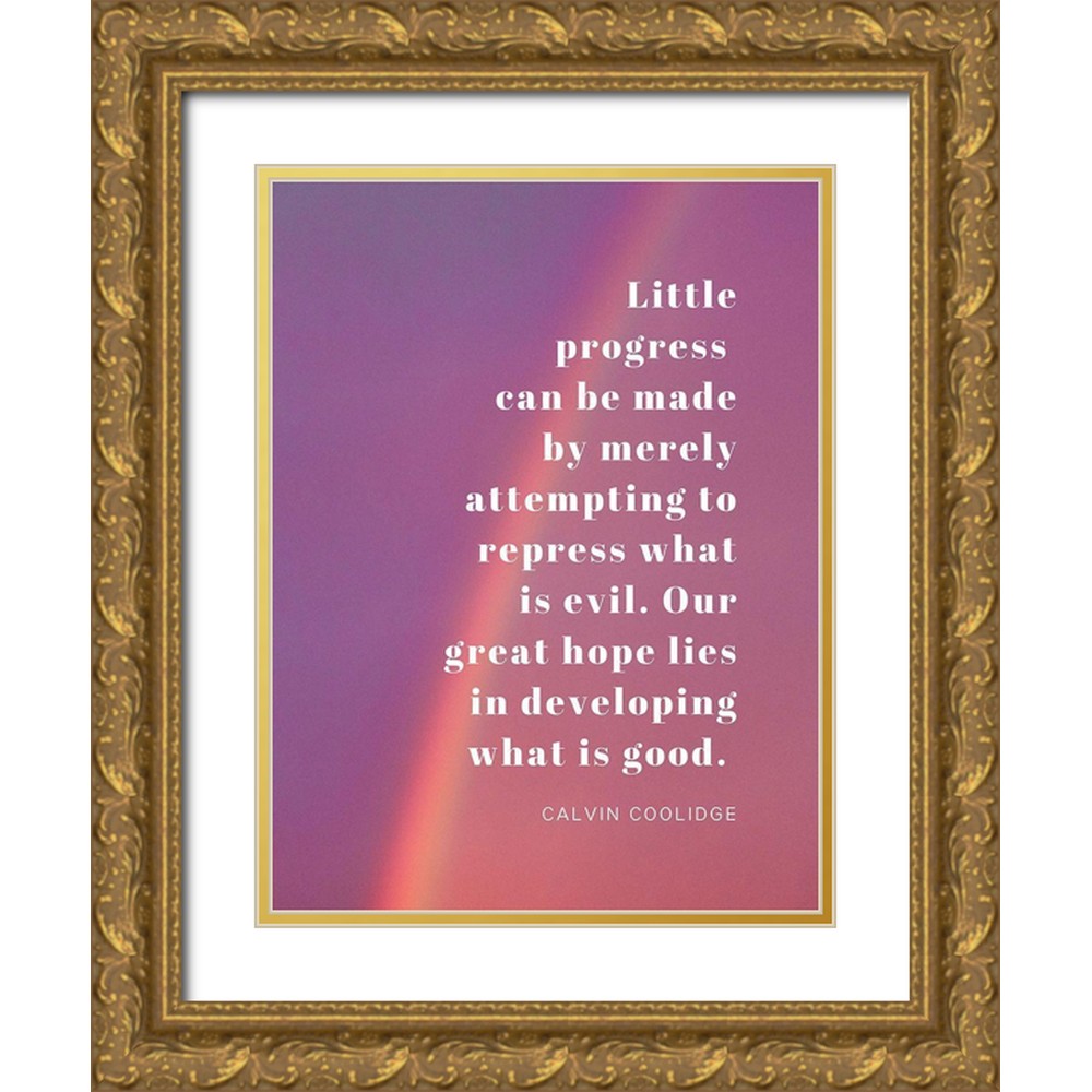 ArtsyQuotes 19x24 Gold Ornate Wood Framed with Double Matting Museum ...