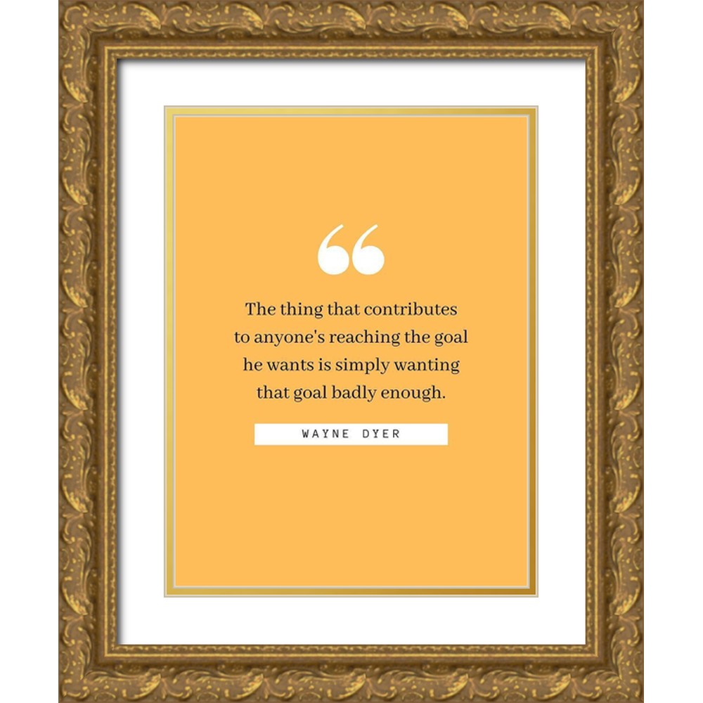 ArtsyQuotes 19x24 Gold Ornate Wood Framed with Double Matting Museum ...