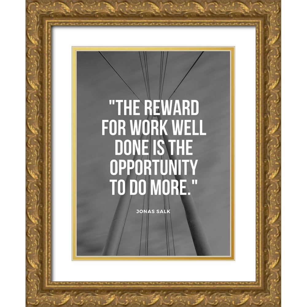 ArtsyQuotes 19x24 Gold Ornate Wood Framed with Double Matting Museum ...