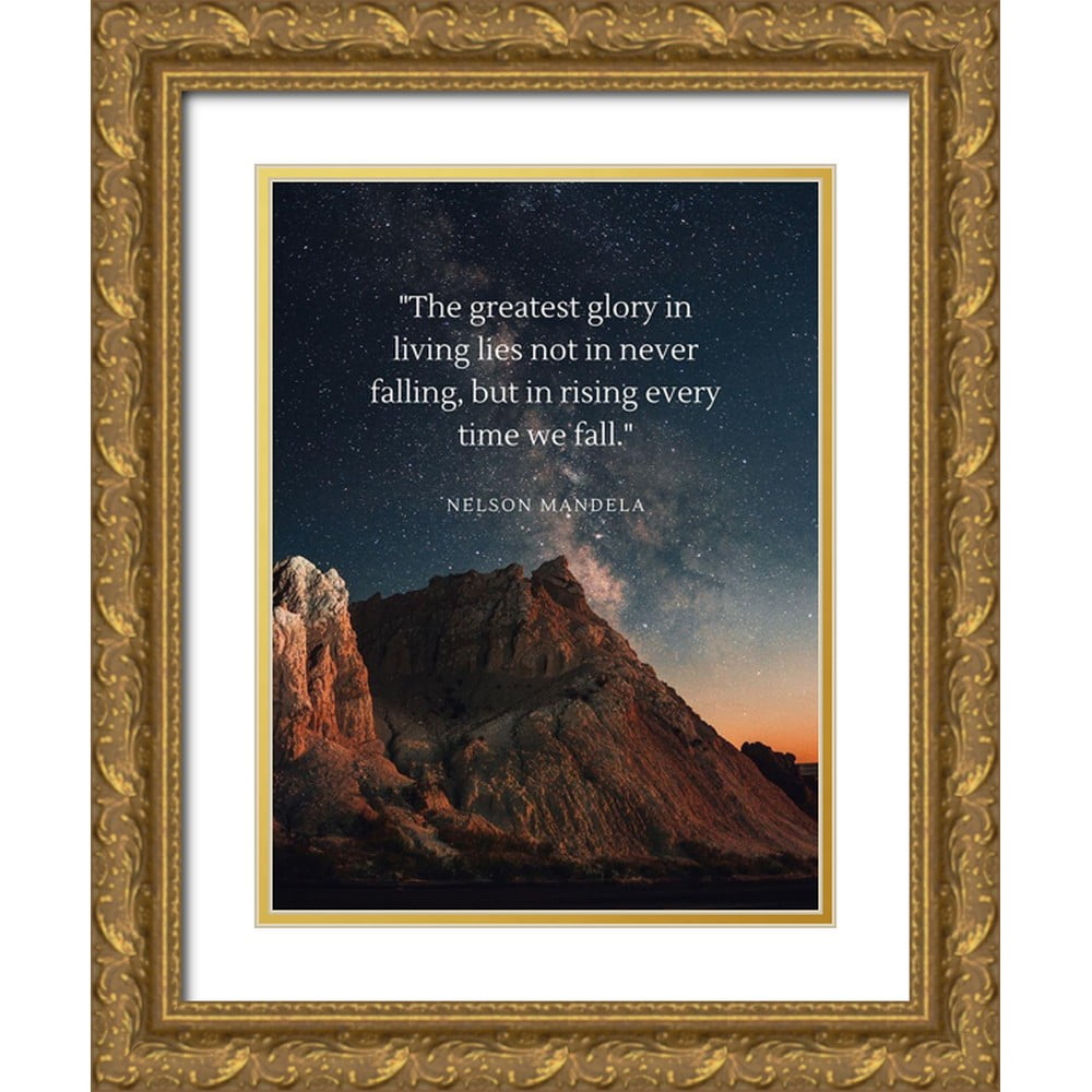 ArtsyQuotes 19x24 Gold Ornate Wood Framed with Double Matting Museum ...