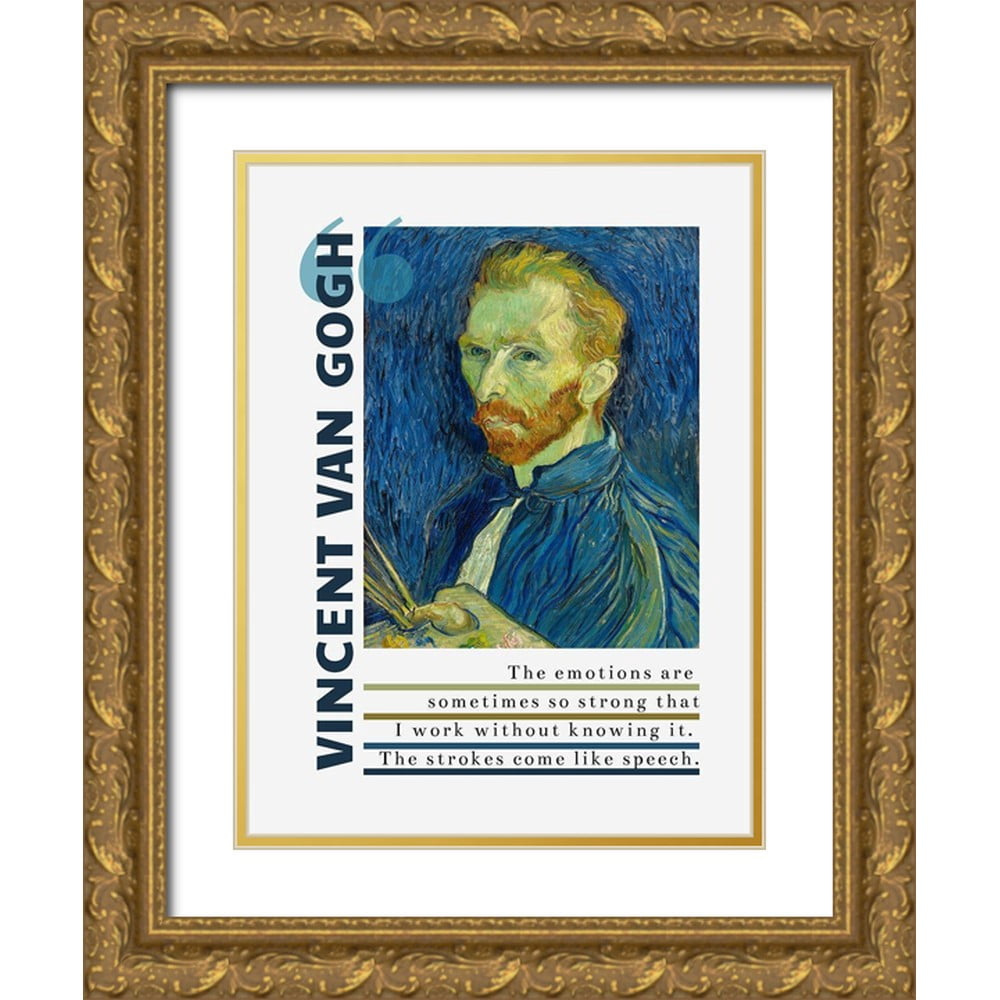 ArtsyQuotes 19x24 Gold Ornate Wood Framed with Double Matting Museum ...