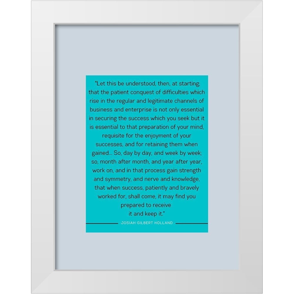 ArtsyQuotes 19x24 White Modern Wood Framed Museum Art Print Titled ...