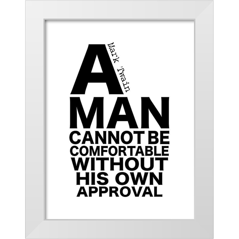 ArtsyQuotes 19x24 White Modern Wood Framed Museum Art Print Titled ...