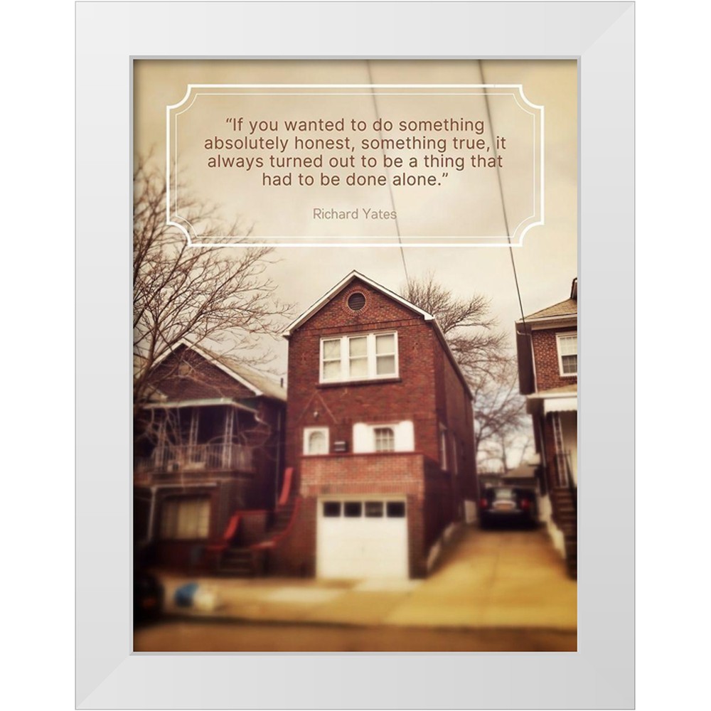 ArtsyQuotes 19x24 White Modern Wood Framed Museum Art Print Titled ...