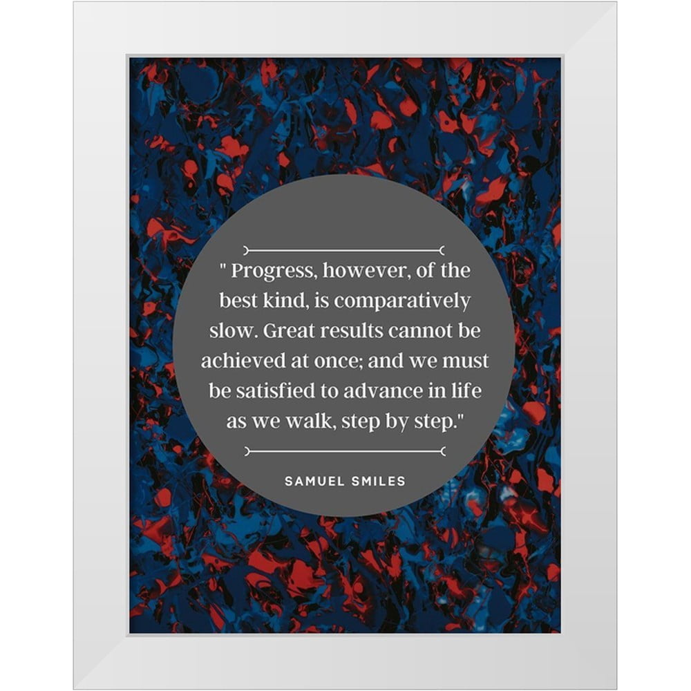 ArtsyQuotes 19x24 White Modern Wood Framed Museum Art Print Titled ...