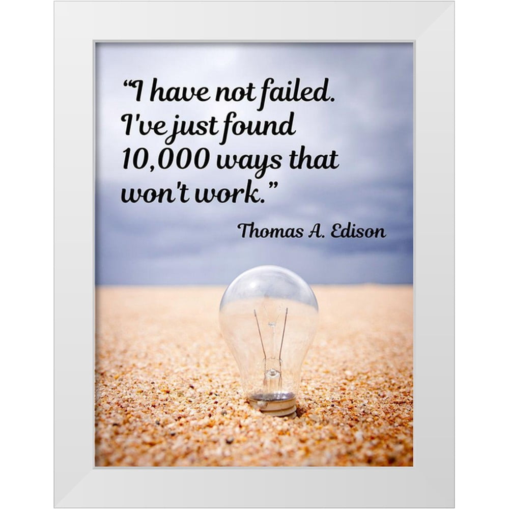ArtsyQuotes 19x24 White Modern Wood Framed Museum Art Print Titled ...