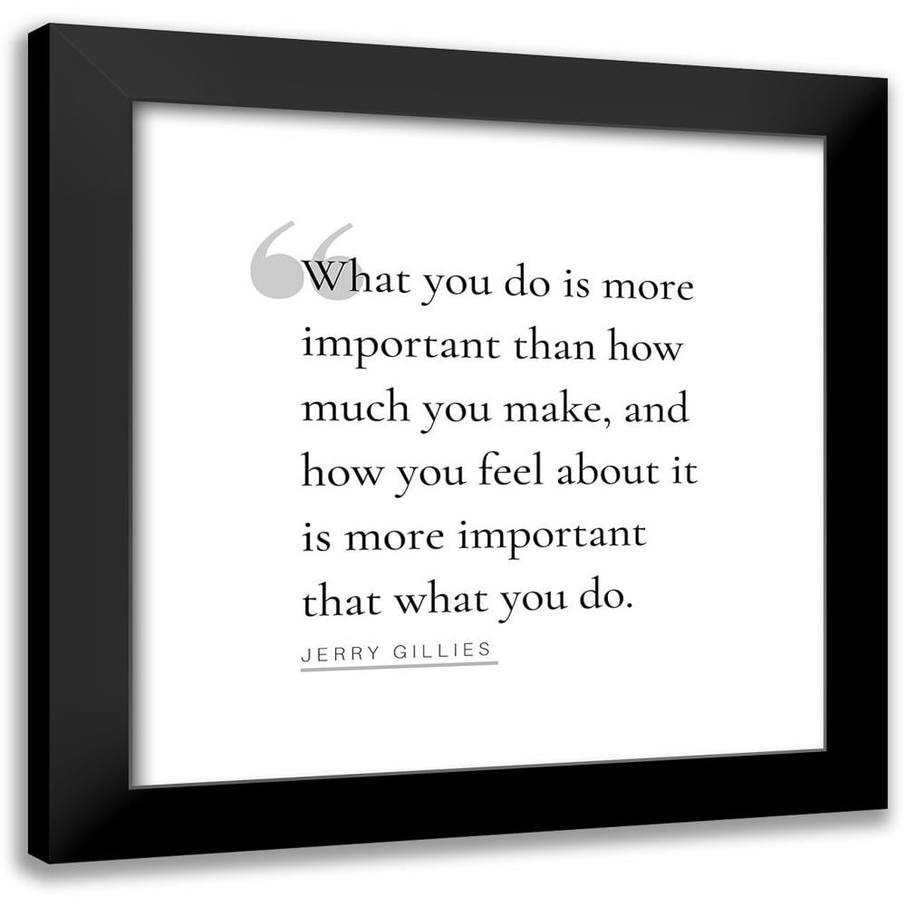 ArtsyQuotes 20x20 Black Modern Framed Museum Art Print Titled - Jerry ...