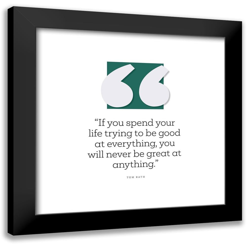 ArtsyQuotes 20x20 Black Modern Framed Museum Art Print Titled - Tom ...