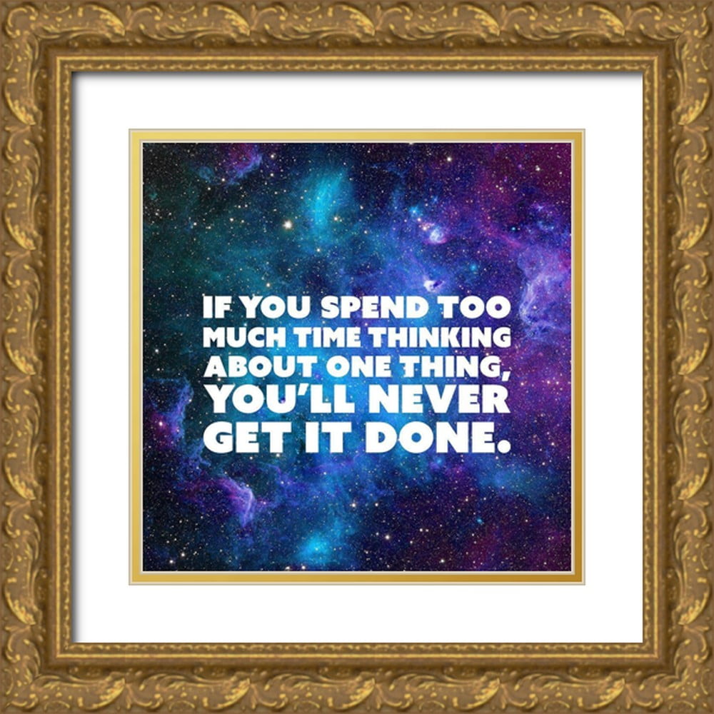 ArtsyQuotes 20x20 Gold Ornate Wood Framed with Double Matting Museum ...