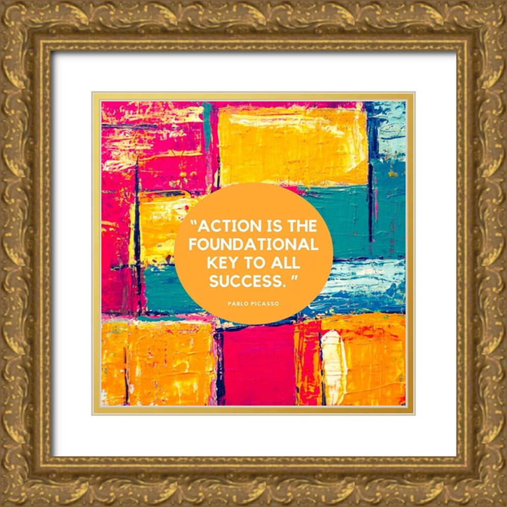 ArtsyQuotes 20x20 Gold Ornate Wood Framed with Double Matting Museum ...