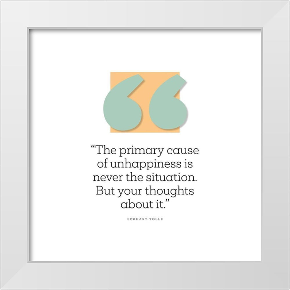 ArtsyQuotes 20x20 White Modern Wood Framed Museum Art Print Titled ...