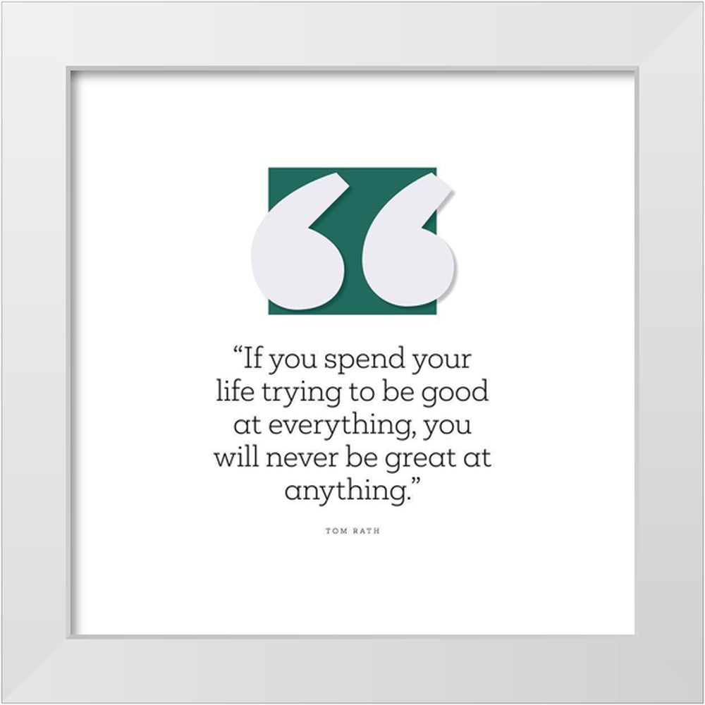 ArtsyQuotes 20x20 White Modern Wood Framed Museum Art Print Titled ...