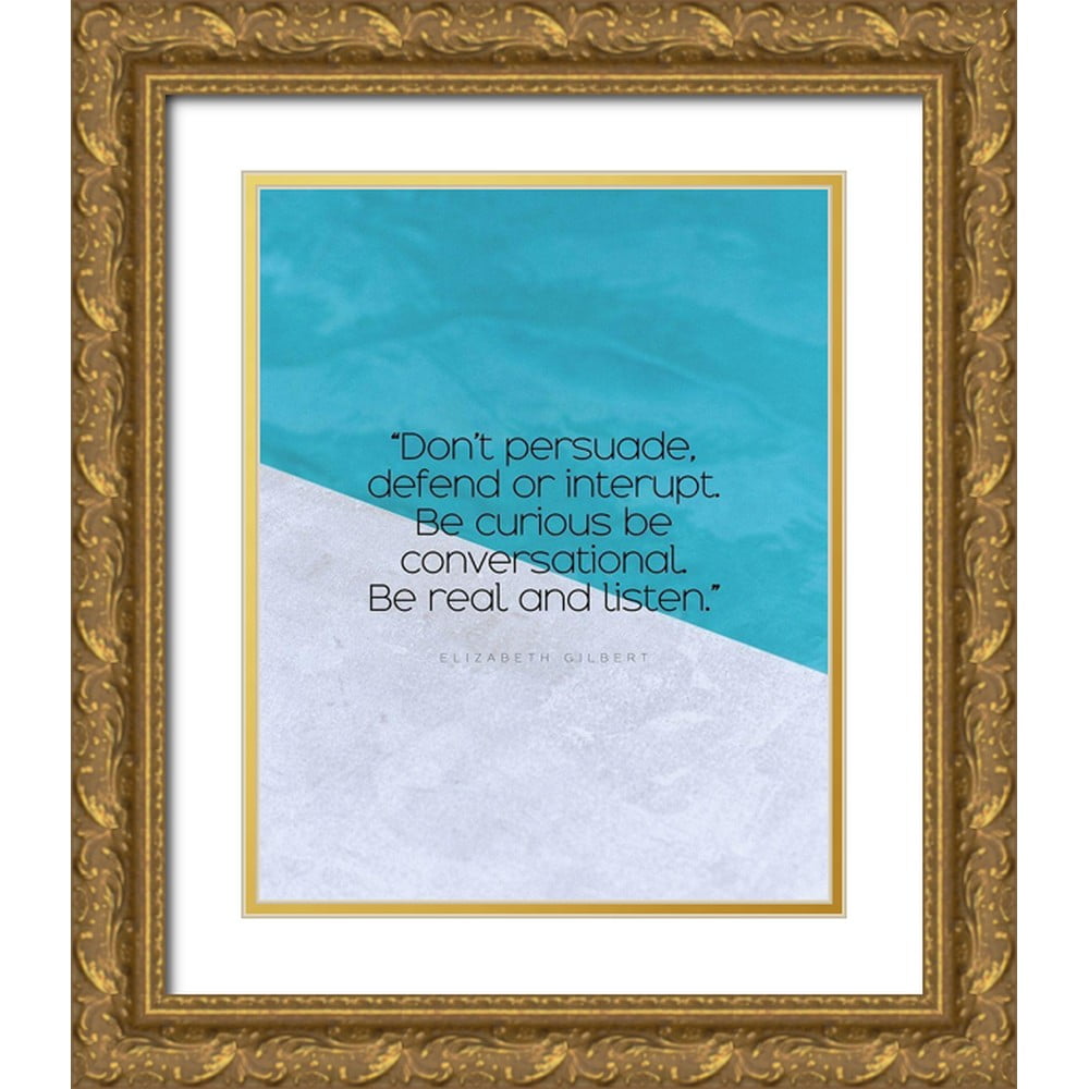 ArtsyQuotes 20x24 Gold Ornate Wood Framed with Double Matting Museum ...