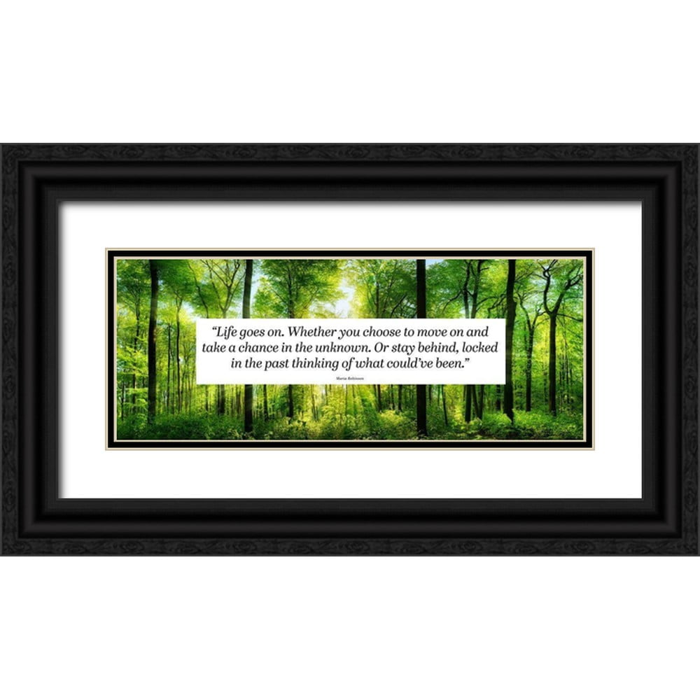 ArtsyQuotes 24x12 Black Ornate Wood Framed with Double Matting Museum ...