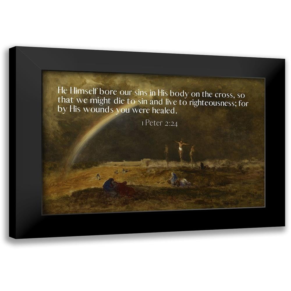 ArtsyQuotes 24x17 Black Modern Framed Museum Art Print Titled - Bible ...