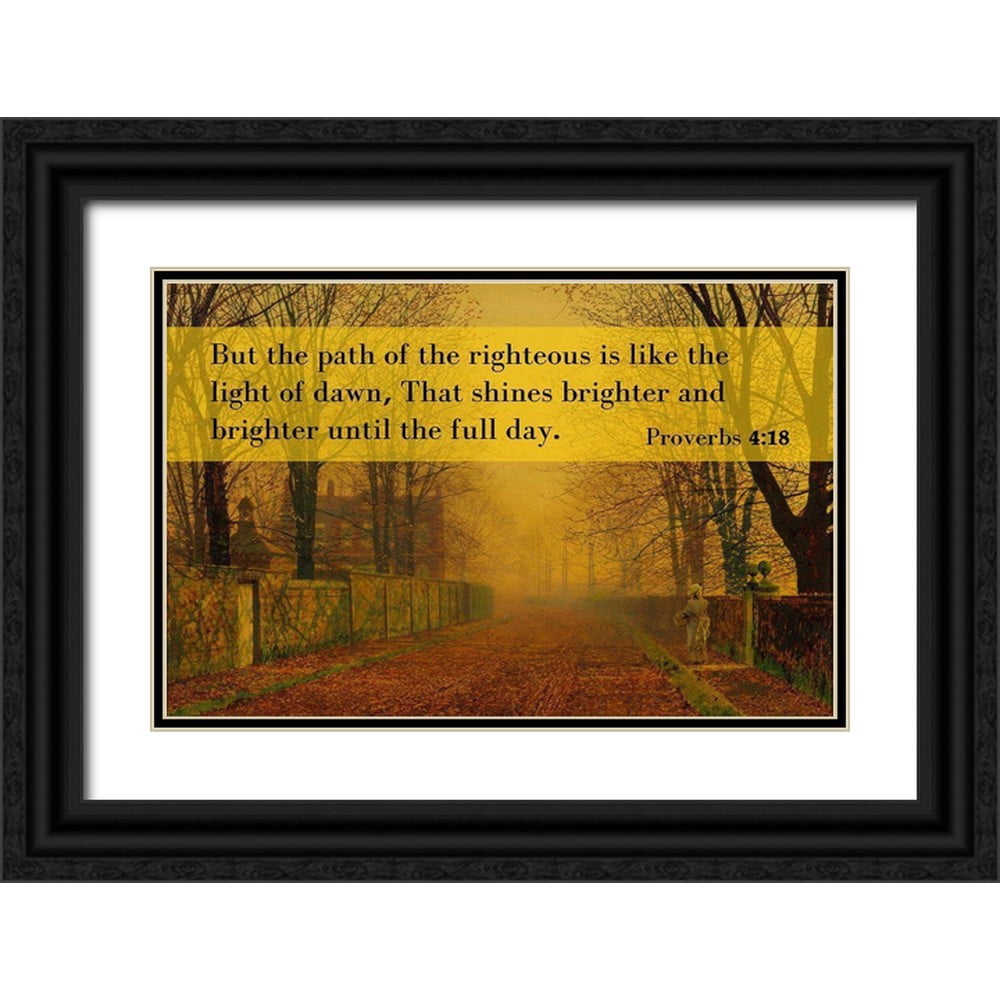 ArtsyQuotes 24x17 Black Ornate Wood Framed with Double Matting Museum ...