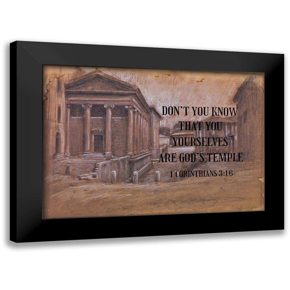 ArtsyQuotes 24x18 Black Modern Framed Museum Art Print Titled - Bible ...