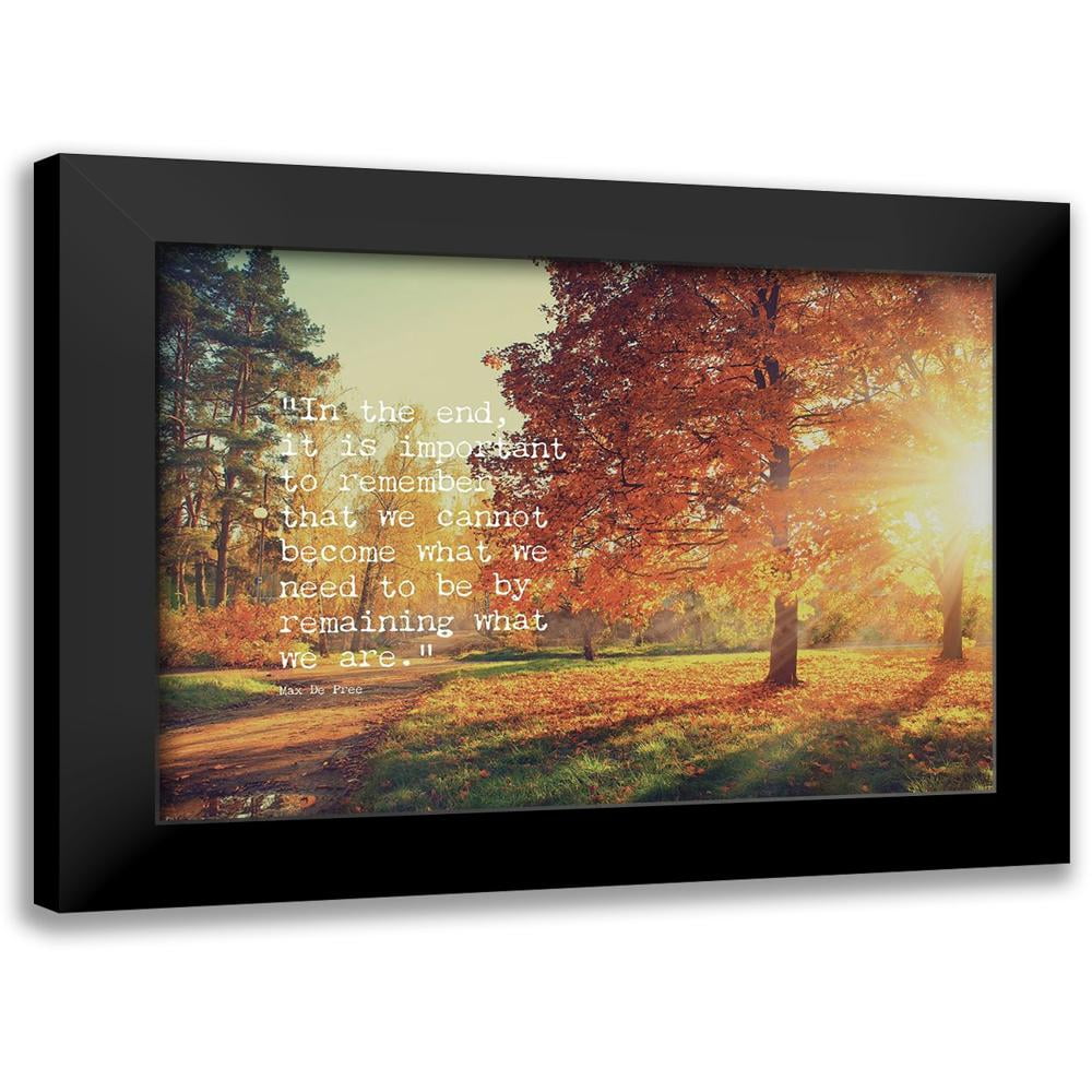 ArtsyQuotes 24x18 Black Modern Framed Museum Art Print Titled - Max De ...